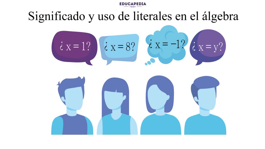 Significado y uso de literales en el álgebra - Educapedia