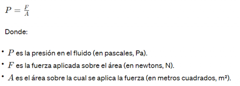 La ecuación del principio de Pascal - Educapedia