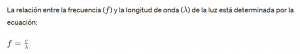 La luz. Longitud de onda, frecuencia y energía - Educapedia