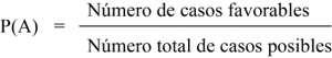 Probabilidad clásica - Educapedia